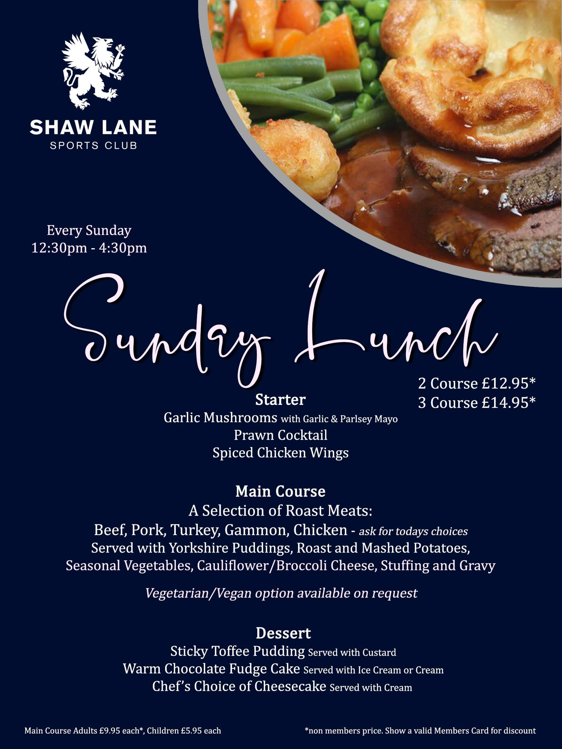 Food | Shaw Lane, Barnsley