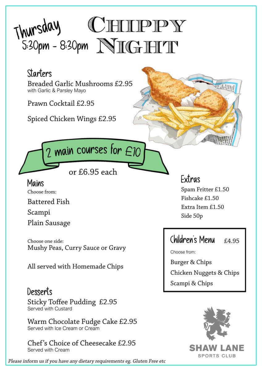 Food | Shaw Lane, Barnsley